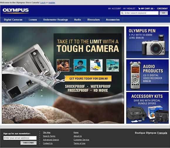 Olympus Launches E-Commerce Site | Photoxels